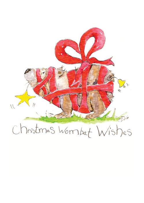 Christmas Wombat Wishes :: patchworkdog.com